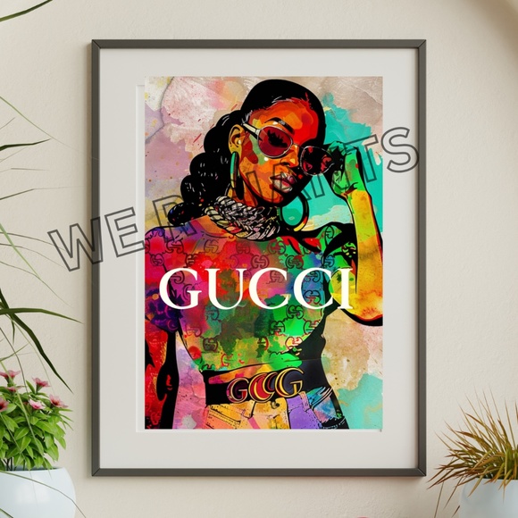 DENARDAI | Art | Gucci Pop Art Print 1x17 Wall Decor Urban Wall Art Hip ...